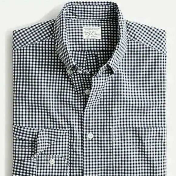 J. Crew | Shirts | J Crew Mens Gingham M Classic Button Down Shirt ...